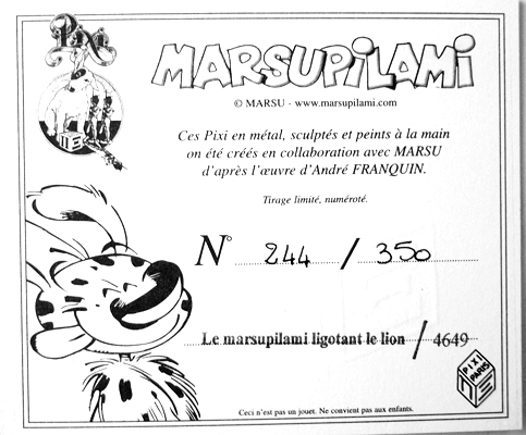 Pixi FRANQUIN Marsupilami Le Marsupilami ligotant le Lion