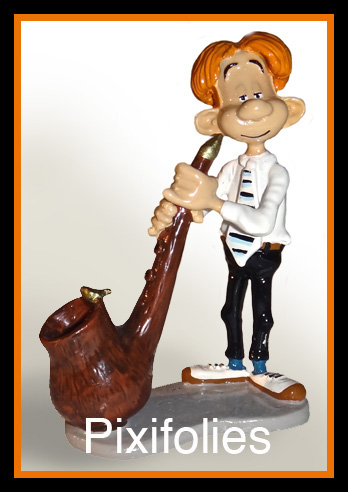 Pixi FRANQUIN Gaston série N°3 Jules de-Chez-Smith jouant de sa Pipe ...