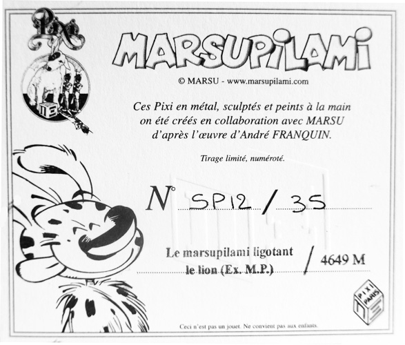 Pixi FRANQUIN Marsupilami Le Marsupilami ligotant le Lion / Marsu ...